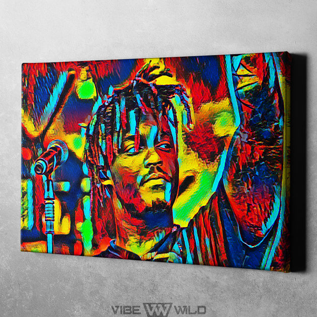 Juice Wrld Canvas Art - Abstract Colors – Vibe Wild
