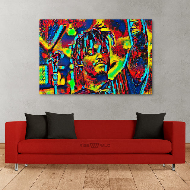 Juice Wrld Canvas Art - Abstract Colors – Vibe Wild